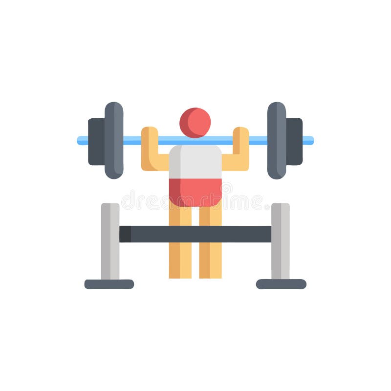 Innovative Powerlifting Barbell Icon Stock Illustration - Illustration ...