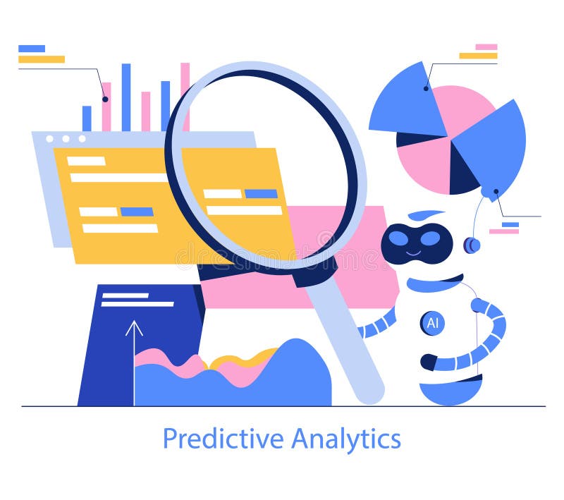 Innovative Predictive Analytics for Gaining Stock Vector - Illustration ...