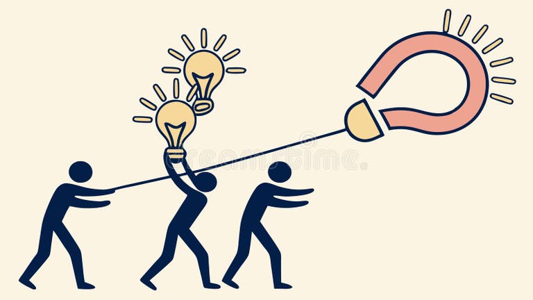 Innovative Problem Solving, Idea from Question, Vector Design ...