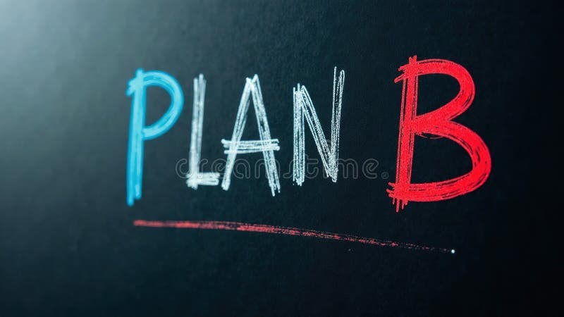 Innovative ProblemSolving Strategy a Bold Visual of Plan a Crossed Out ...