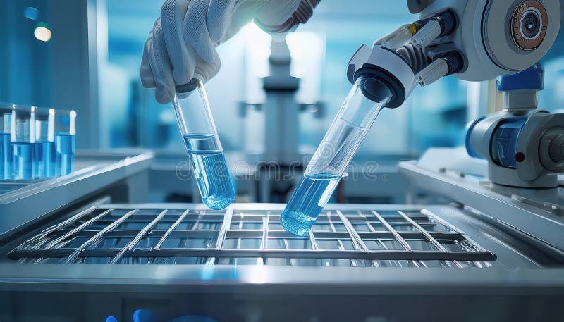 Innovative Processes in Futuristic Industrial Automation Stock Photo ...