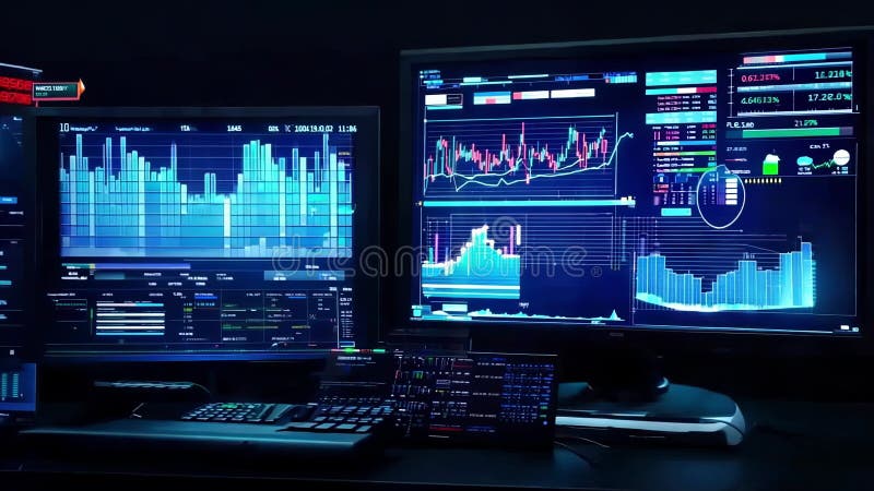 Innovative Production Process Displaying Data on Digital Panels Stock Footage - Video of ...