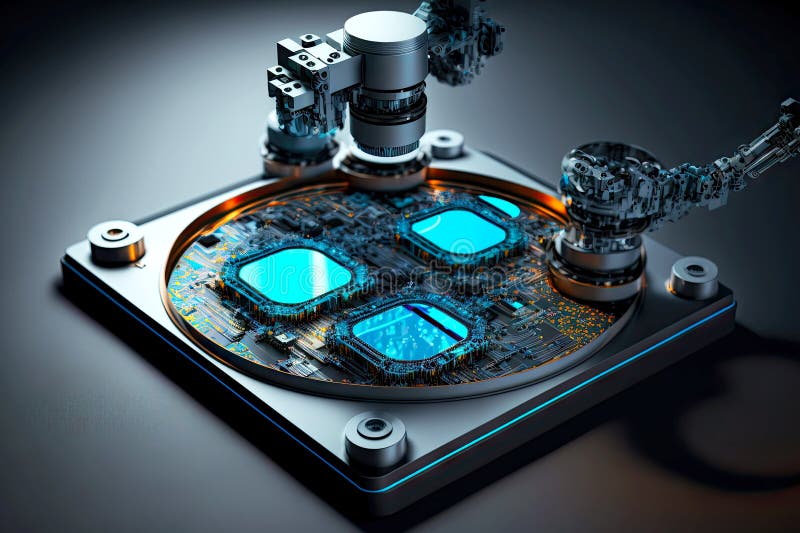 Innovative Production of Microchips Wafer Semiconductor Manufacturing ...