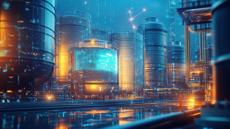 Innovative Production Process in Futuristic Refinery Plant Managing ...