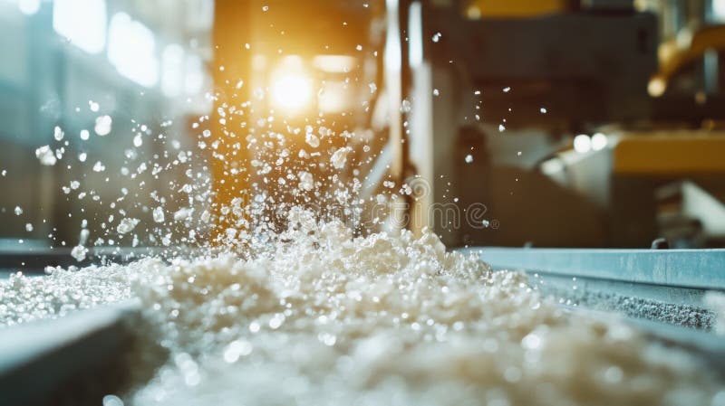 Innovative Production Process Splashing Water Droplets in Slow Motion ...
