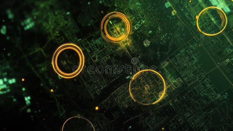 Innovative Production System Managing Data Flow with Futuristic Hud ...