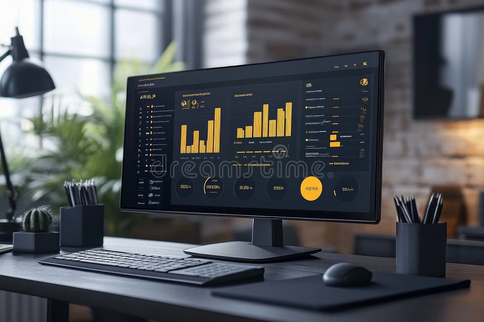 Innovative Productivity Hub Featuring an Interactive Smart Desk Setup ...