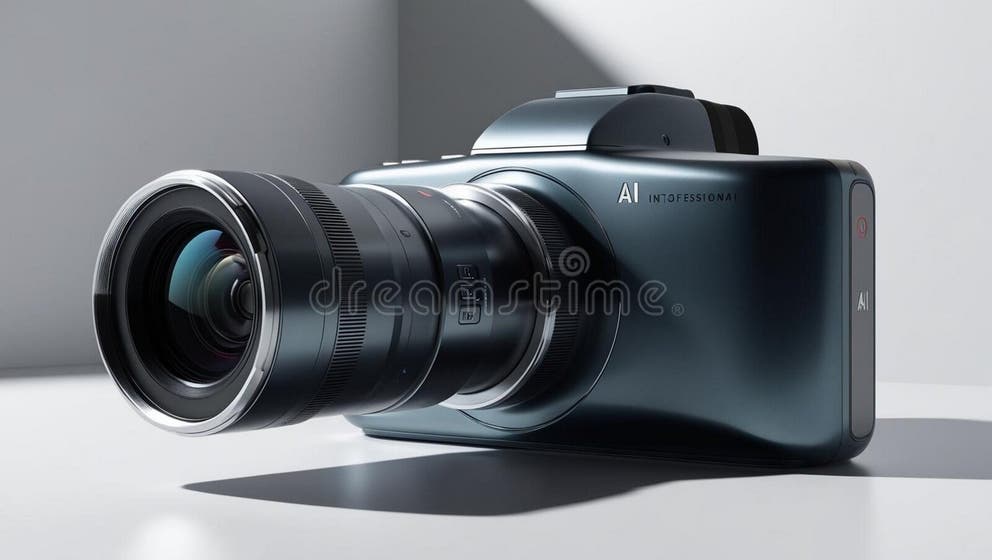 Innovative Professional Camera with Artificial Intelligence Stock ...