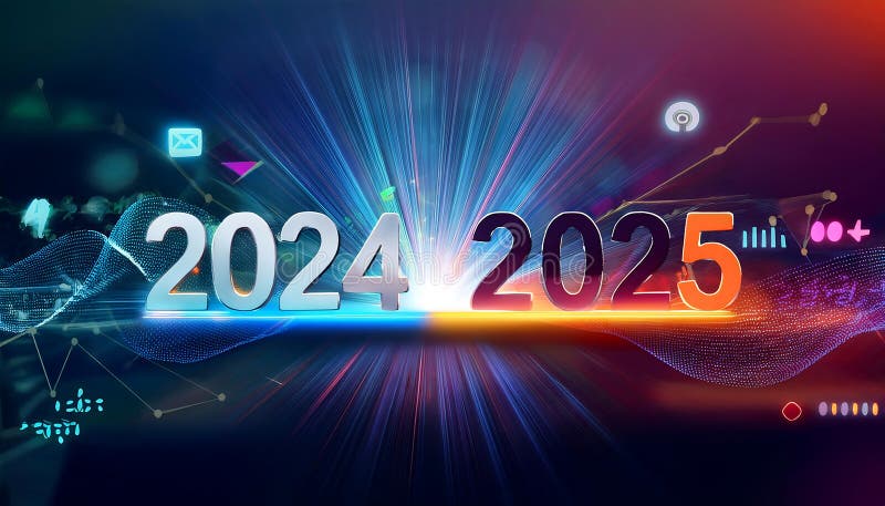 Innovative Progress Bar Showcasing the Transition from 2024 To 2025 ...