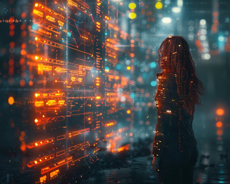 Innovative Project Management on Virtual Workflow Board Blurred Figures ...