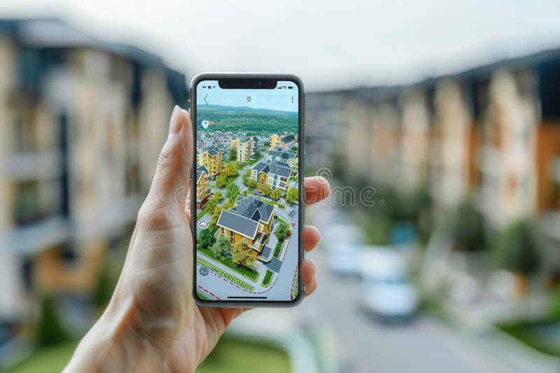 Innovative Real Estate Apps. Real Estate Technology Concept Stock ...