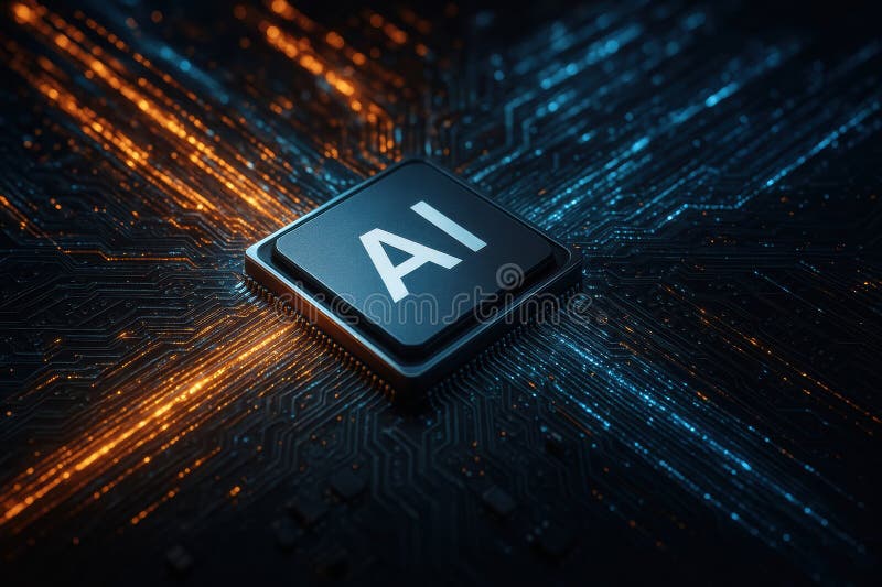 Innovative Representation of Artificial Intelligence Displayed on a ...