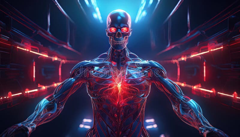 Innovative Representation of Human Anatomy Showcasing Stock Image ...