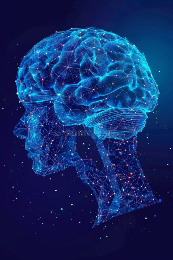 Innovative Research Concepts Visualized through Low Poly Wireframe ...