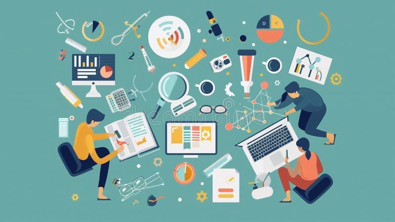 Innovative Research and Development Stock Illustration - Illustration ...