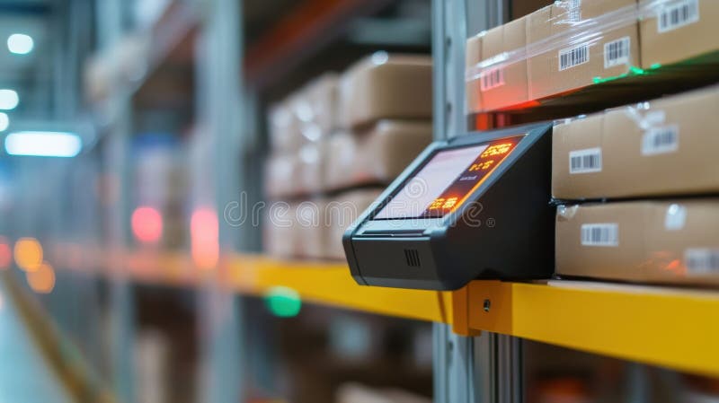 Innovative Retail Warehouse Management System Scanning Packages on ...