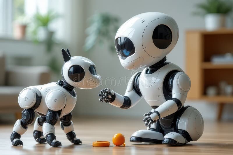 Innovative Robot Companion stock illustration. Illustration of ...