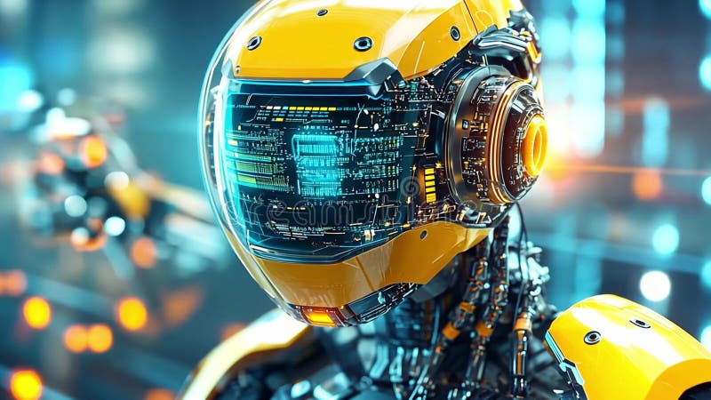 Innovative Robot Design Showcasing Advanced Technology and Circuitry ...