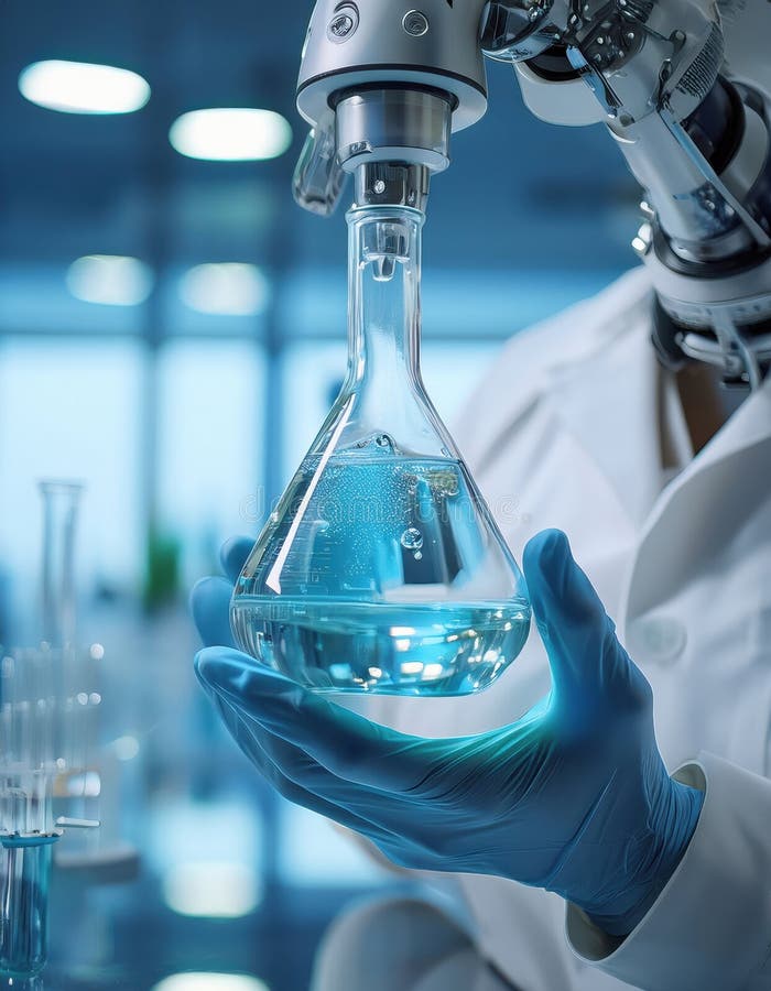 Innovative Robotic Arm Conducting Precision Experiments Stock Image ...