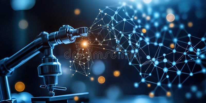 Innovative Robotic Arm Operates, Creating Dynamic Connections in a ...