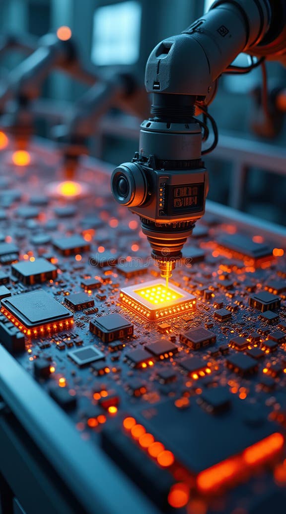 Innovative Robotic Assembly of Semiconductor Chips in a High-Tech ...