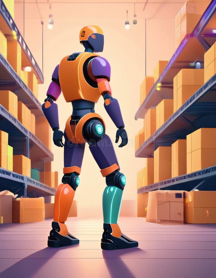 Innovative Robotic Automation Transforms Industrial Environments Stock ...