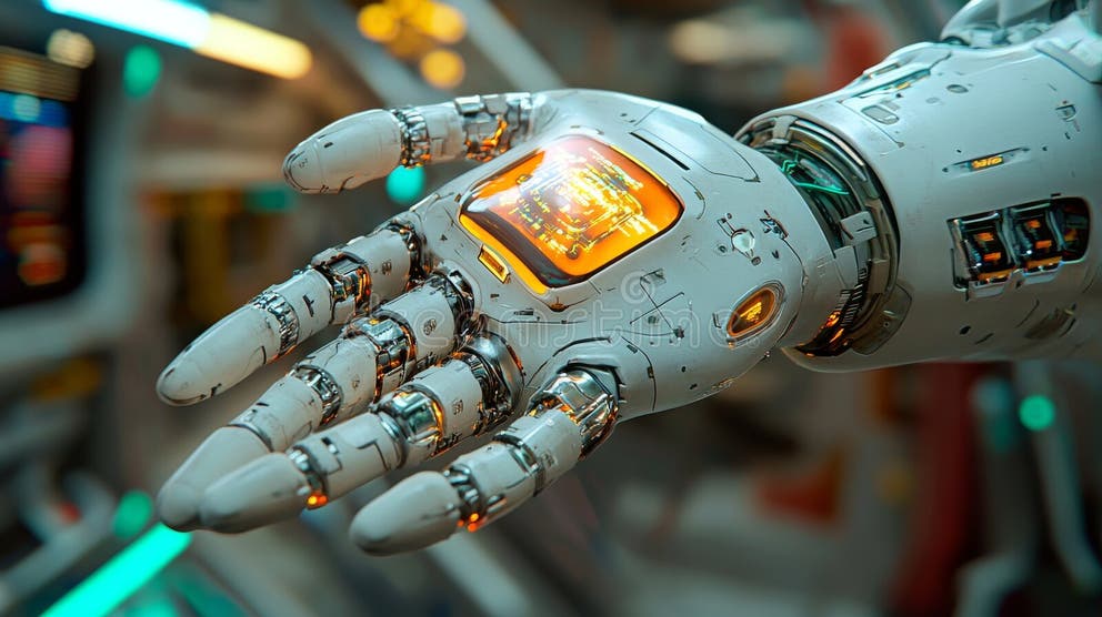 Innovative Robotic Hand Design Featuring Advanced Technology and AI ...