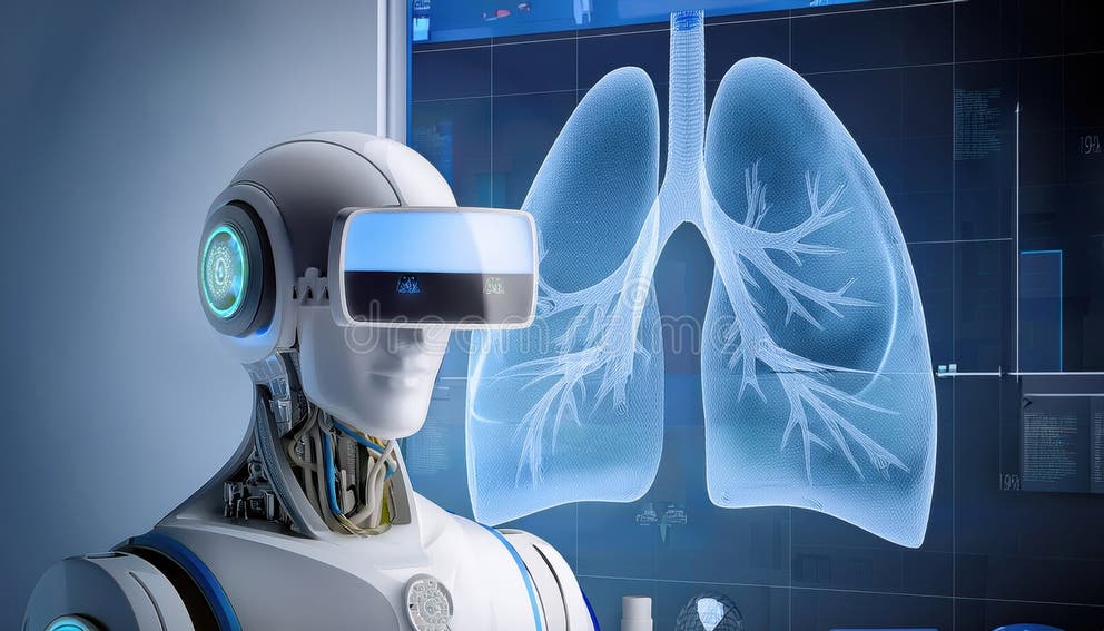 Innovative Robotic System Analyzes Lung Function Stock Photo - Image of ...