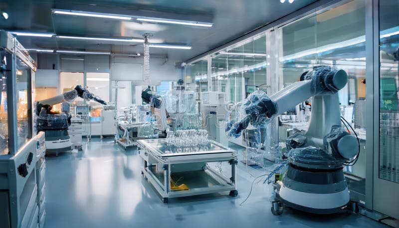 Innovative Robotic Systems Enhance Efficiency in Stock Image - Image of ...