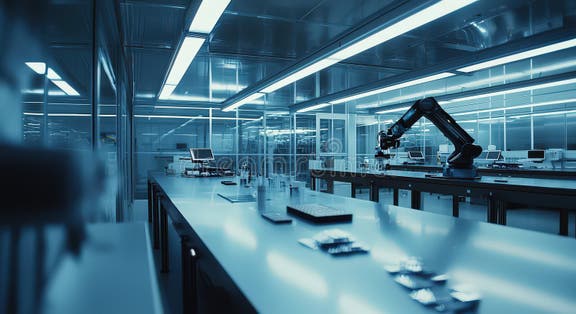 Innovative Robotics Lab Research Operations Modern Technology Facility Laboratory Environment ...