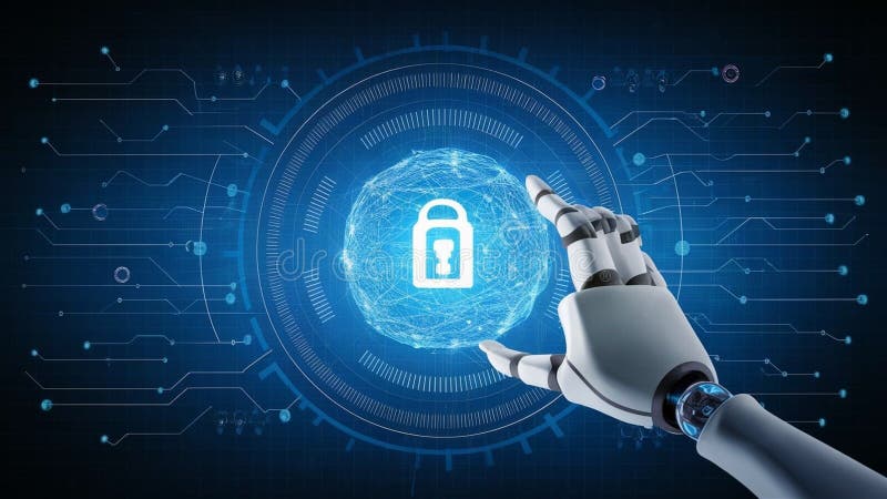 Robotics, Working with Smart Technologies Stock Illustration ...