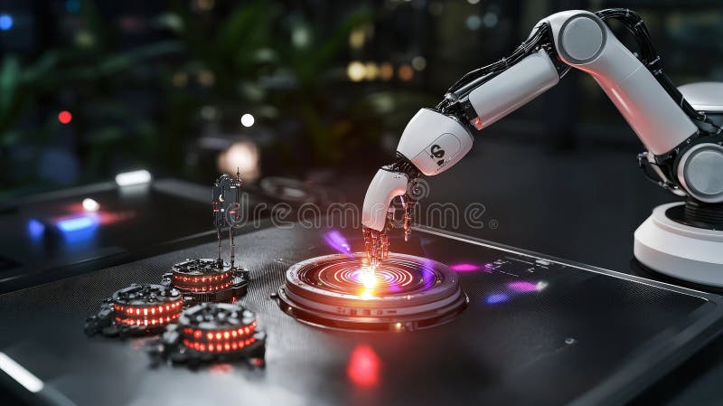 Innovative Robotics Revolutionizing Manufacturing Futuristic Setup in High-tech Environment ...