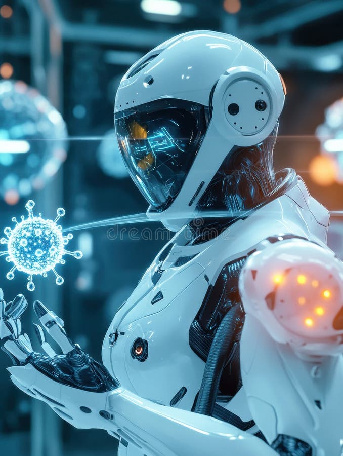 Innovative Robots Engage in Virus Neutralization Technology at a ...