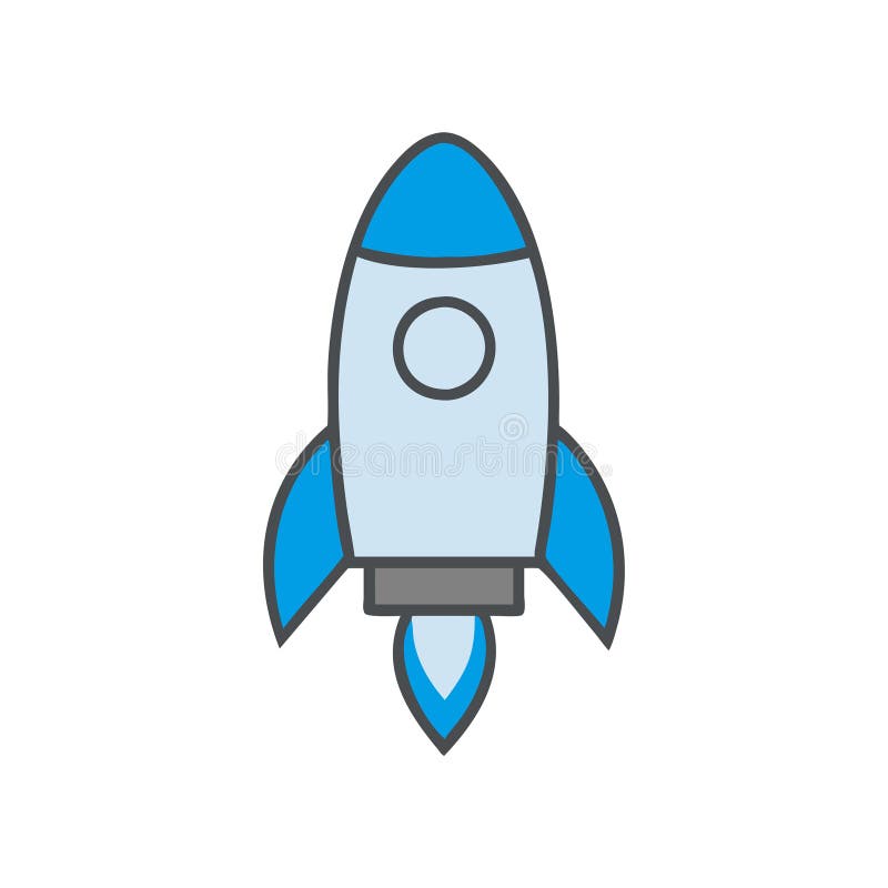 Innovative Rocket Design Icon Stock Vector - Illustration of device ...