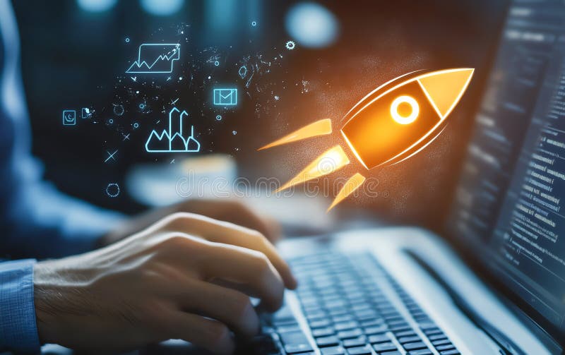 Innovative Rocket Launch Concept with Digital Marketing Analytics on ...