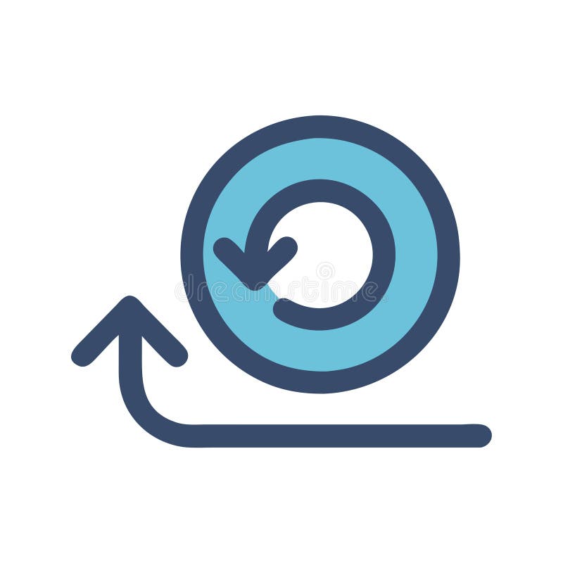 Innovative Rollback Design Icon Stock Illustration - Illustration of ...