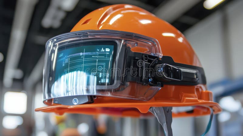 Innovative Safety Helmet with Integrated Augmented Reality Display for ...