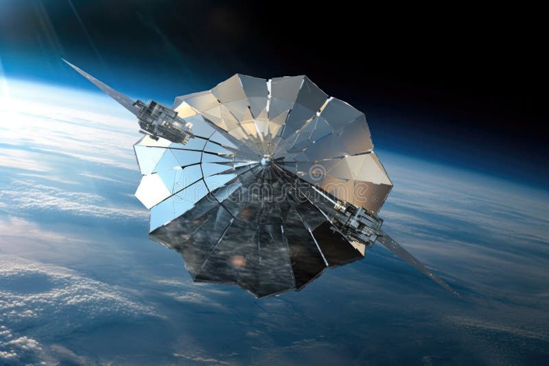 Innovative Satellite Design with Advanced Antenna System Stock ...