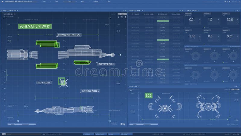 Advanced and Futuristic Control Interface Featuring an Intricate ...