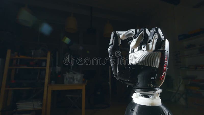 Cyber Hand, Robotic Arm Gestures. Innovative Science Concept Stock ...