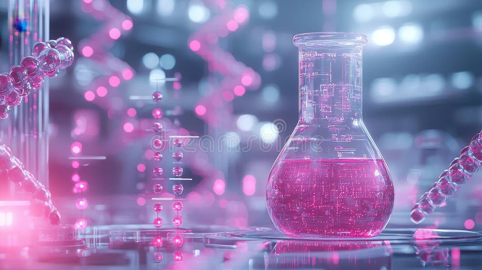 Innovative Science Experiment Showcasing Pink Liquid in Modern ...