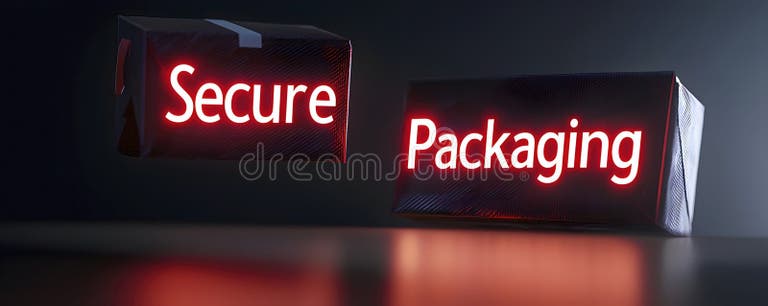 Innovative Secure Packaging Solution Concept Stock Illustration ...