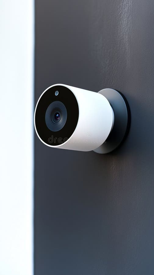 Innovative Security Camera Mounted on a Sleek Wall, Enhancing Home ...