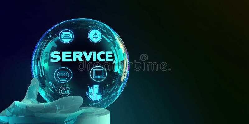 Innovative Service Solutions Digital Sphere Infographic Virtual ...