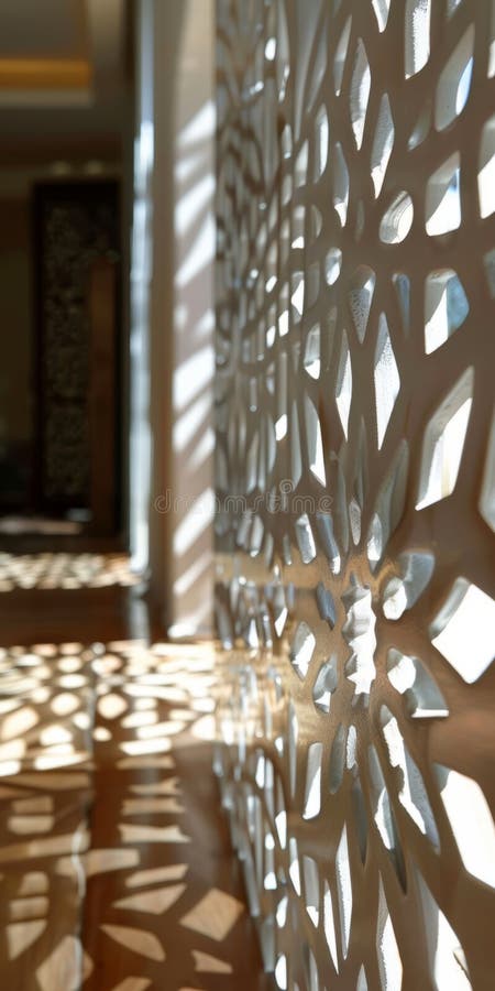 Innovative Shadow Pattern on Wall Stock Illustration - Illustration of ...