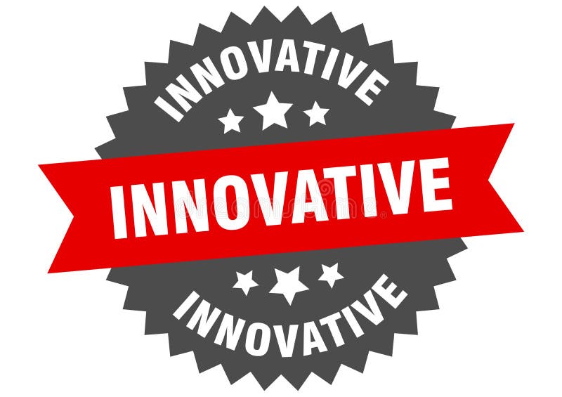 Innovative Sign. Innovative Circular Band Label. Innovative Sticker ...