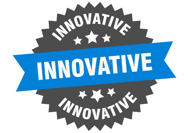 Innovative Sign. Innovative Circular Band Label. Innovative Sticker ...