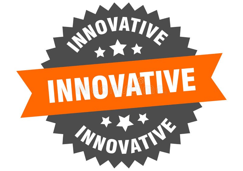 Innovative Sign. Innovative Circular Band Label. Innovative Sticker ...