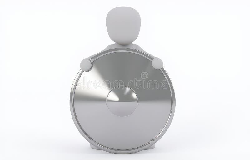 Innovative Silver Shield Design Concept Art Studio Digital 3d View ...