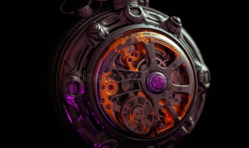 An Innovative and Sleek Futuristic Clock Illustration Revolutionizes ...